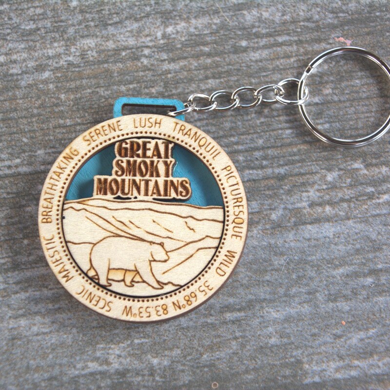 Mountain Keychain - Etsy