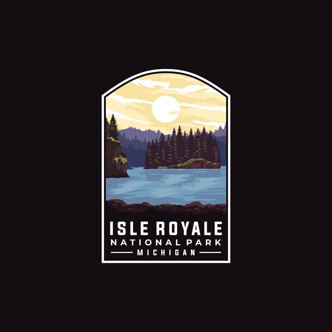 Sticker | ISLE ROYALE, Isle Royale National Park Decal, Stickers for ...