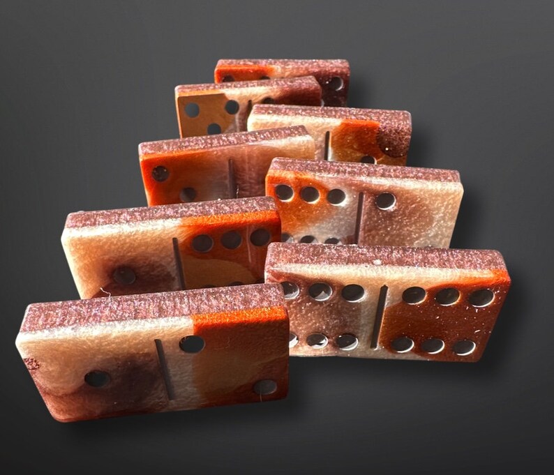 Beautiful Brown Shaded Domino Set With Ombre Effect - Etsy