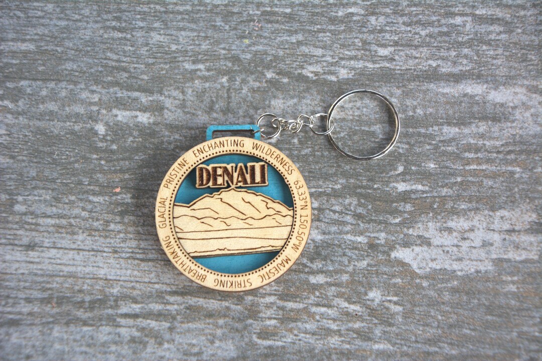 Keychain | DENALI NATIONAL PARK, Gift for Hikers / Family / Camping ...
