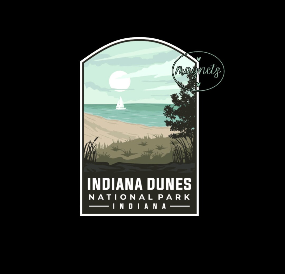 Magnet | INDIANA DUNES National Park | Fridge Magnet | Kitchen Magnet ...