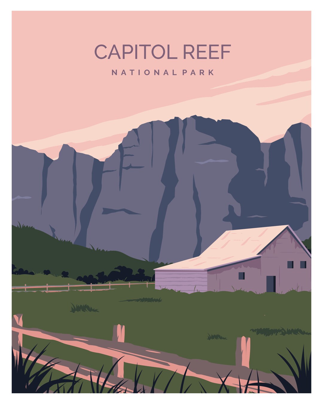 Sticker | CAPITOL REEF, Capitol Reef National Park Decal, Stickers for ...