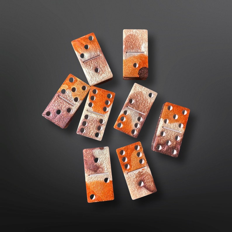 Beautiful Brown Shaded Domino Set With Ombre Effect - Etsy
