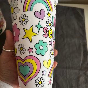 Reuseable Cold Cup Self Love Mental Health Era Care Drink Mental Health ...