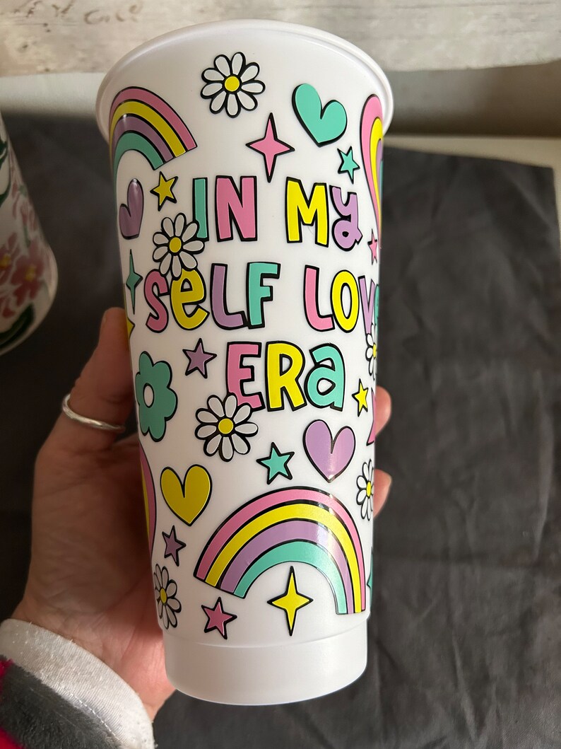 Reuseable Cold Cup Self Love Mental Health Era Care Drink Mental Health ...