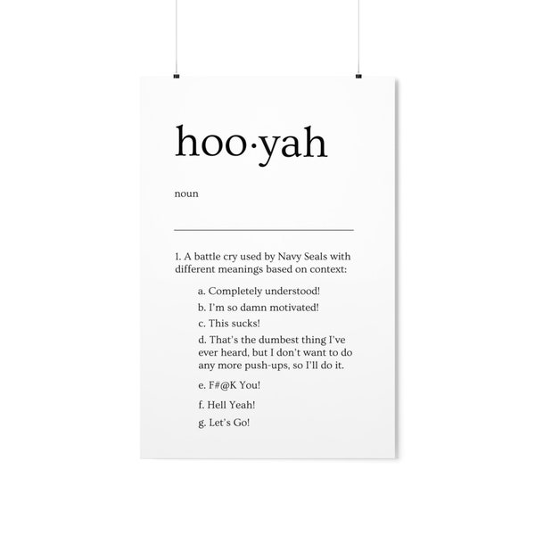 Hooyah - Etsy