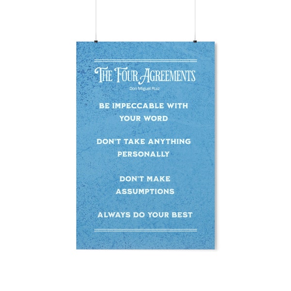 The Four Agreements - Etsy