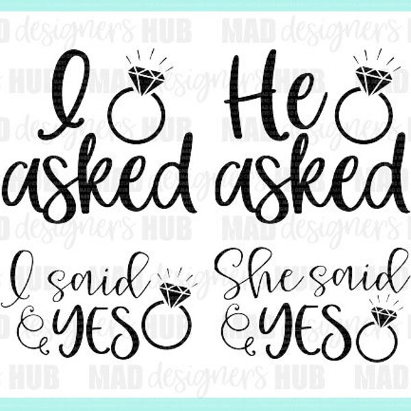 He Asked She Said - Etsy