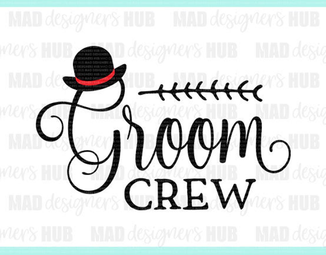 Groom Crew SVG Beautiful Handlettered Wedding SVG Digital | Etsy