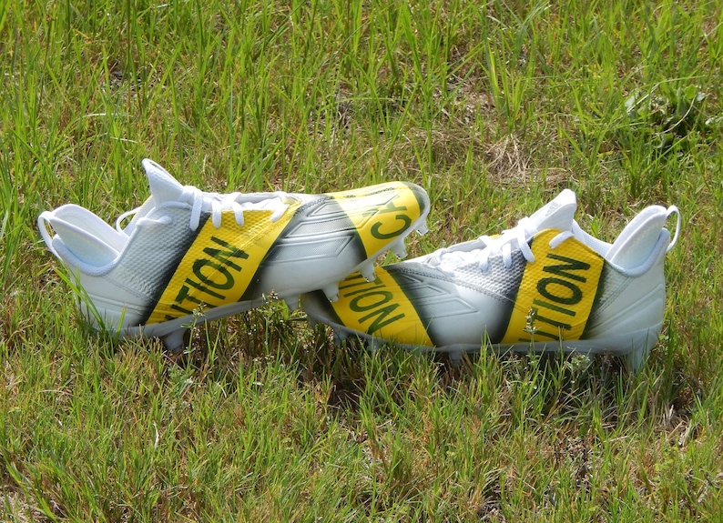Caution Tape Custom Cleats - Etsy