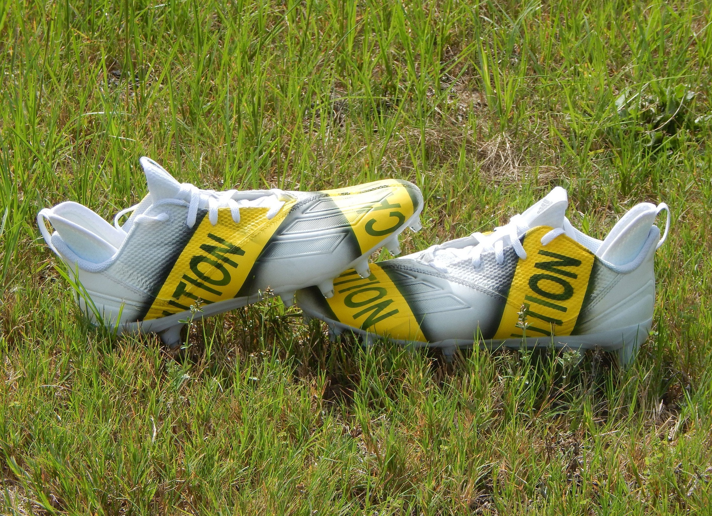 Caution Tape Custom Cleats - Etsy