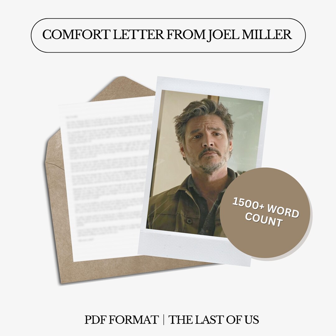 Comfort Letter From Joel Miller | the Last of Us | 1500+ Words | Gender ...