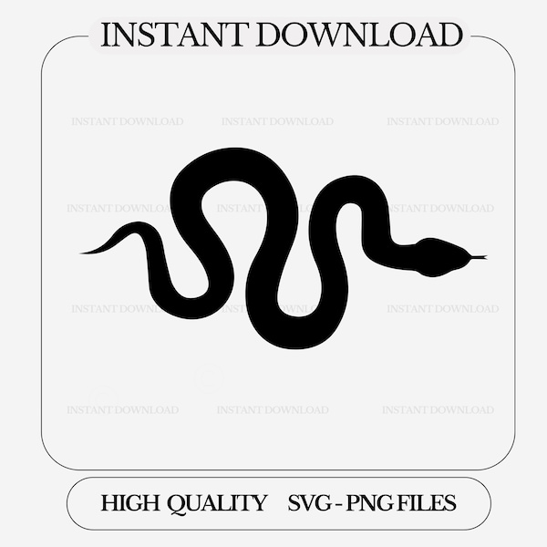 Snake Silhouette - Etsy