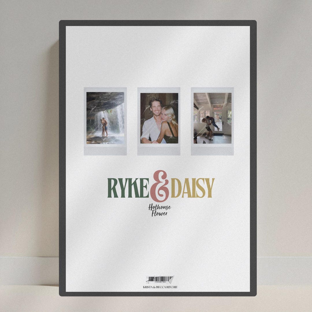 Ryke and Daisy Camp Calloway: Hothouse Flower Addicted to You Series Poster Minimal | Booktok ...