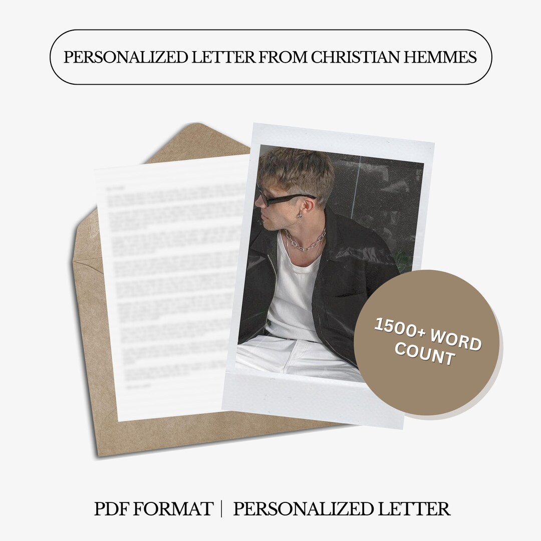 Carta personalizada de Christian Hemmes | Personagem de livro | 1500 ...