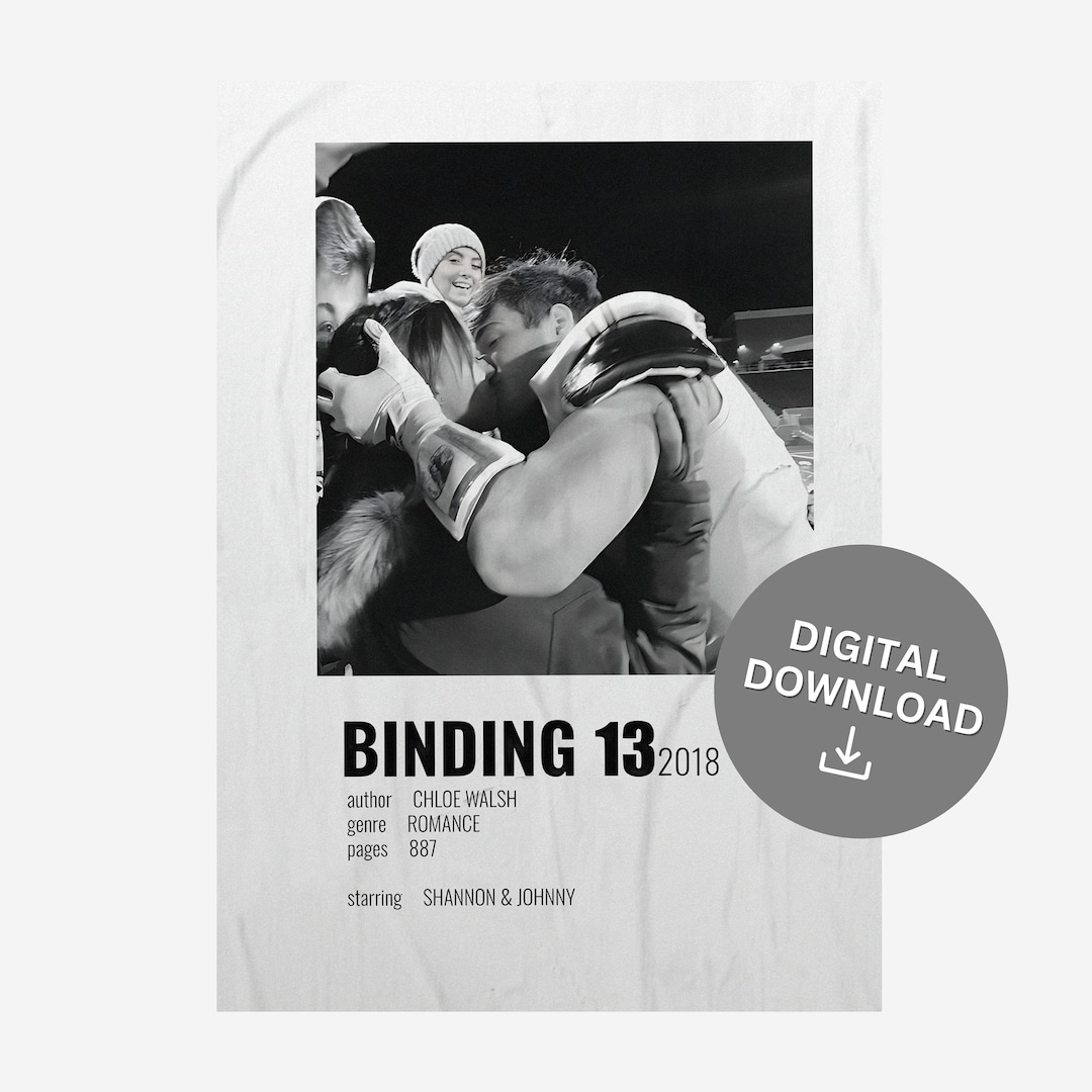 Binding 13 Johnny and Shannon Poster: Boys of Tommen Series Minimal Printable Poster, Joey Lynch ...