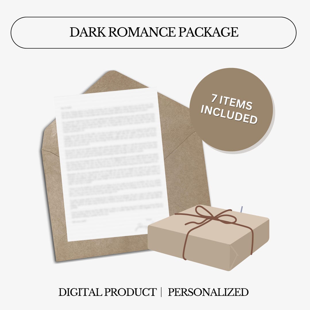 Dark Romance Package | Personalized | All Fandoms | Anime/book/tv/movie ...