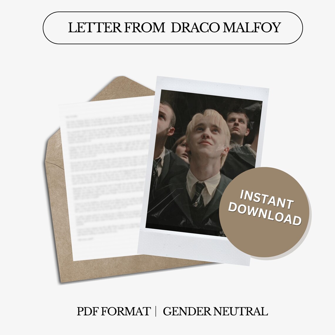 Love Letter From Draco Malfoy 1000 Words Digital Letter Not ...