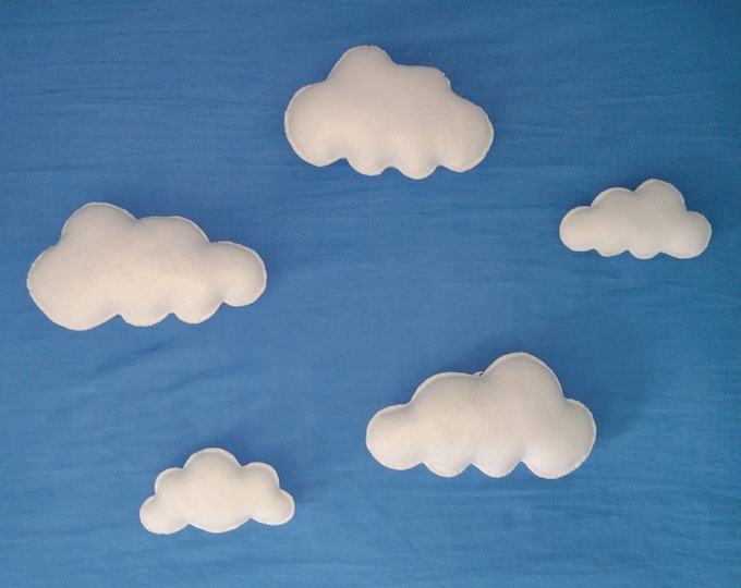 Cloud Wall Hanging, Cloud Nursery Decor, Cloud Wall Art, Neutral ...