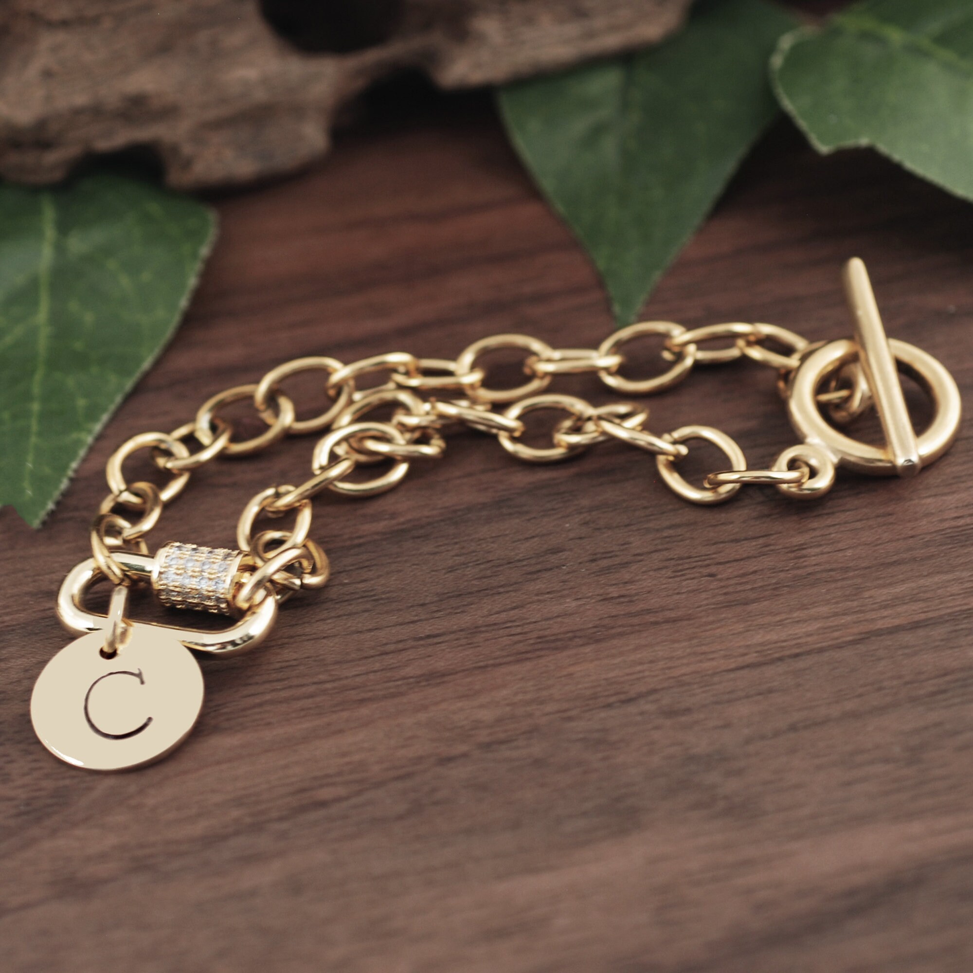 Carabiner Chain Link Necklace, Screw Clasp Chain Link Necklace ...