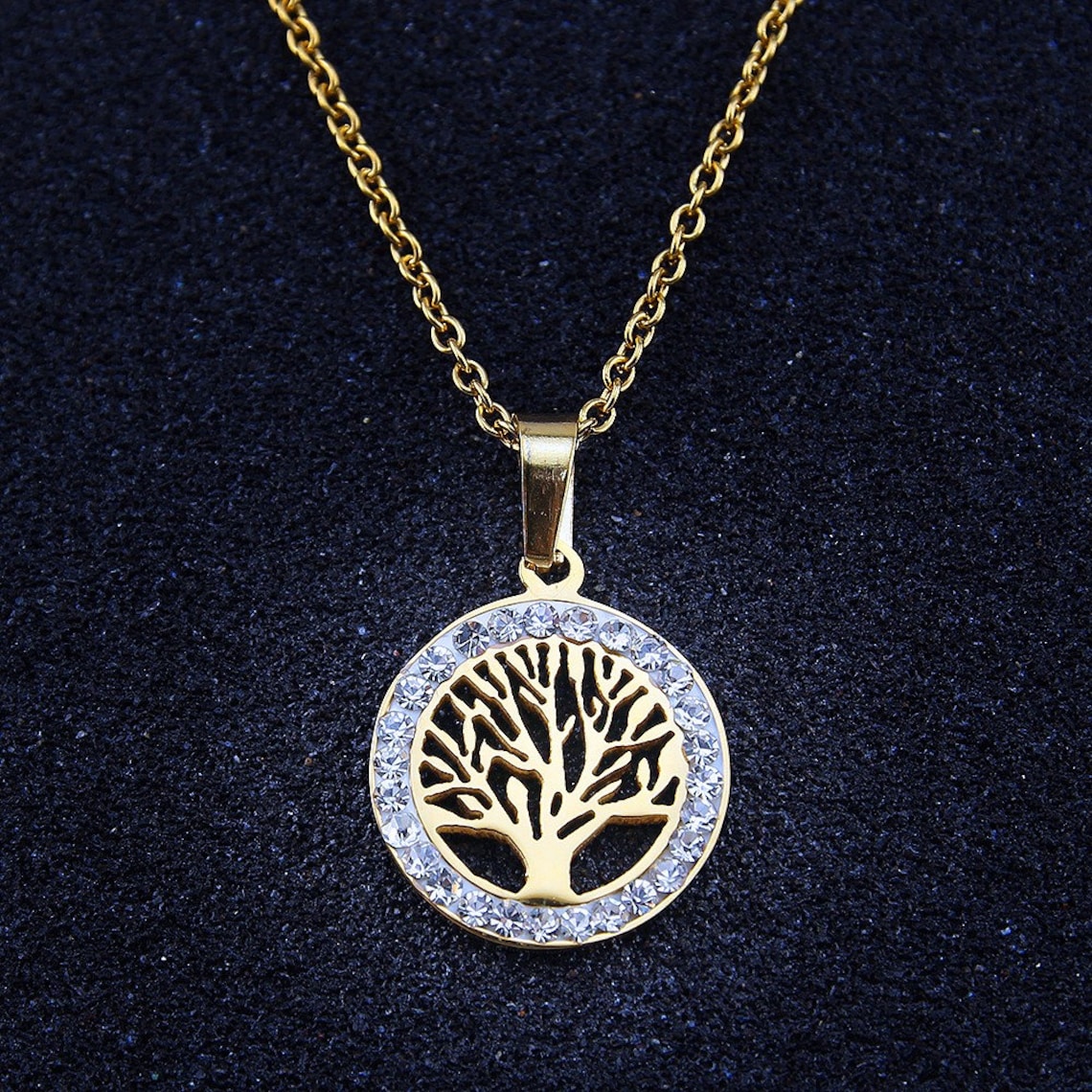 Tree of Life Gift Gold Family Tree Necklace Gift for Mom | Etsy