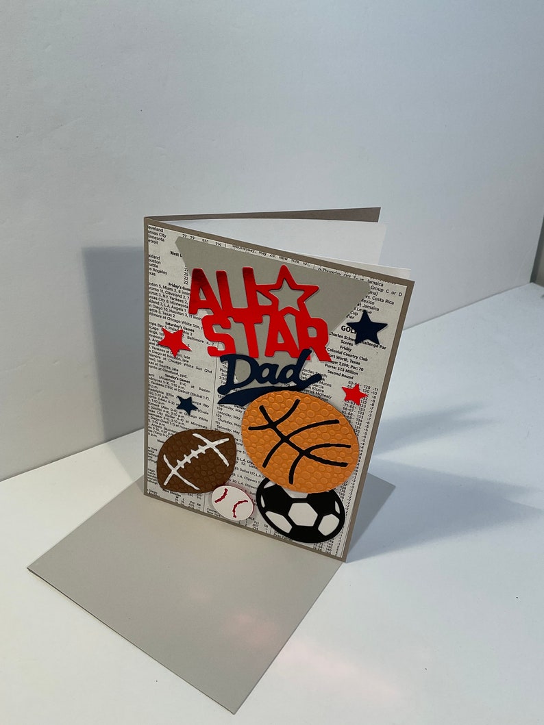 Sports Theme Fathers Day Card - Etsy