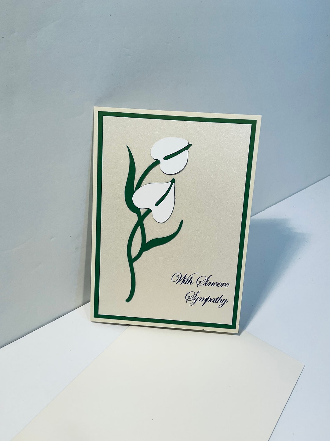 Calla Lily Sympathy Card - Etsy