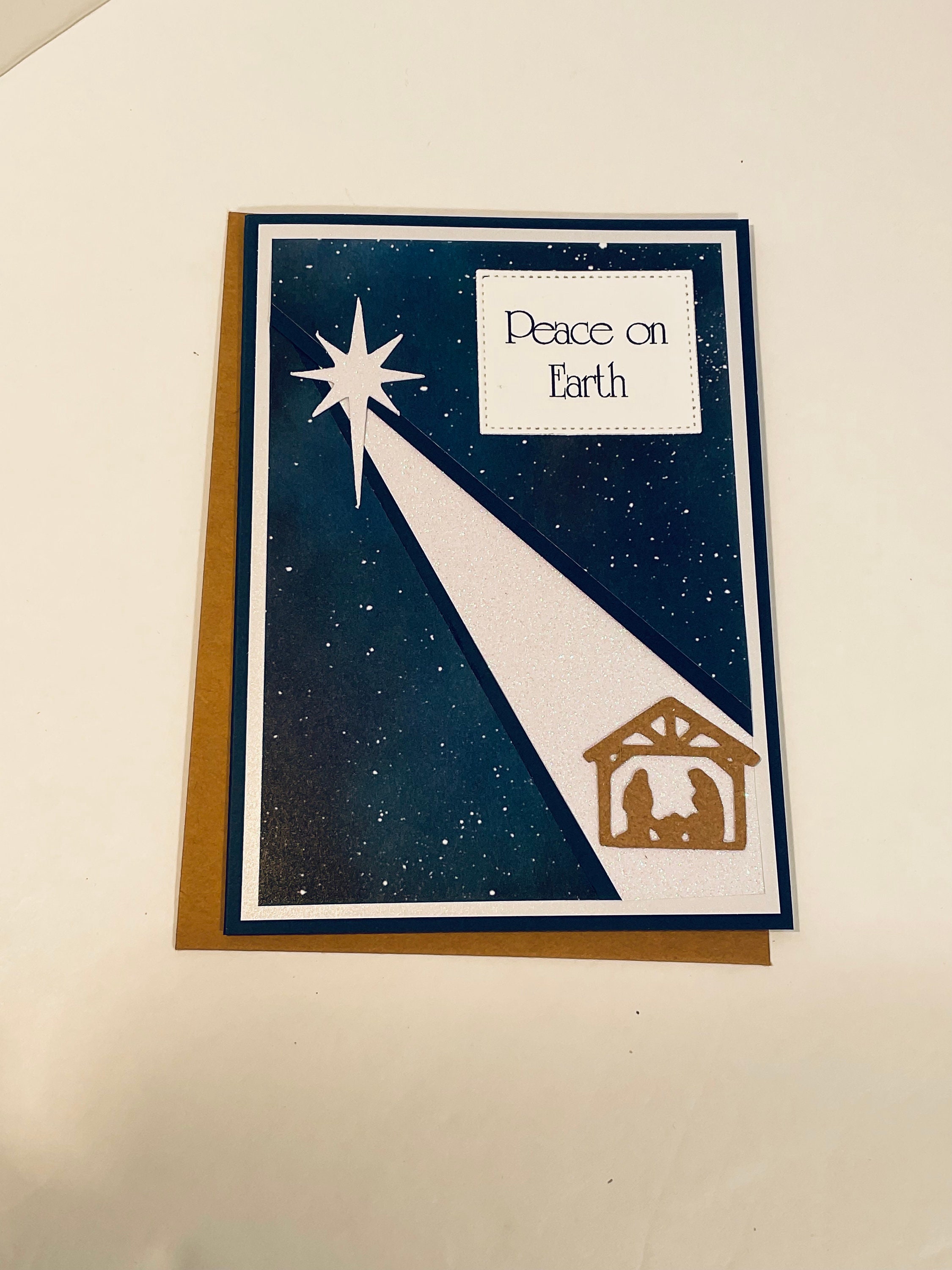 Christmas Manger Theme Split Front Style Card - Etsy