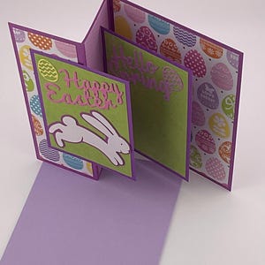 Double Panel Z-fold Easter Spring Card - Etsy