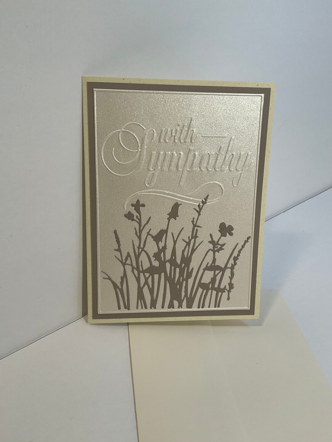 Embossed and Wildflower Sympathy Card - Etsy