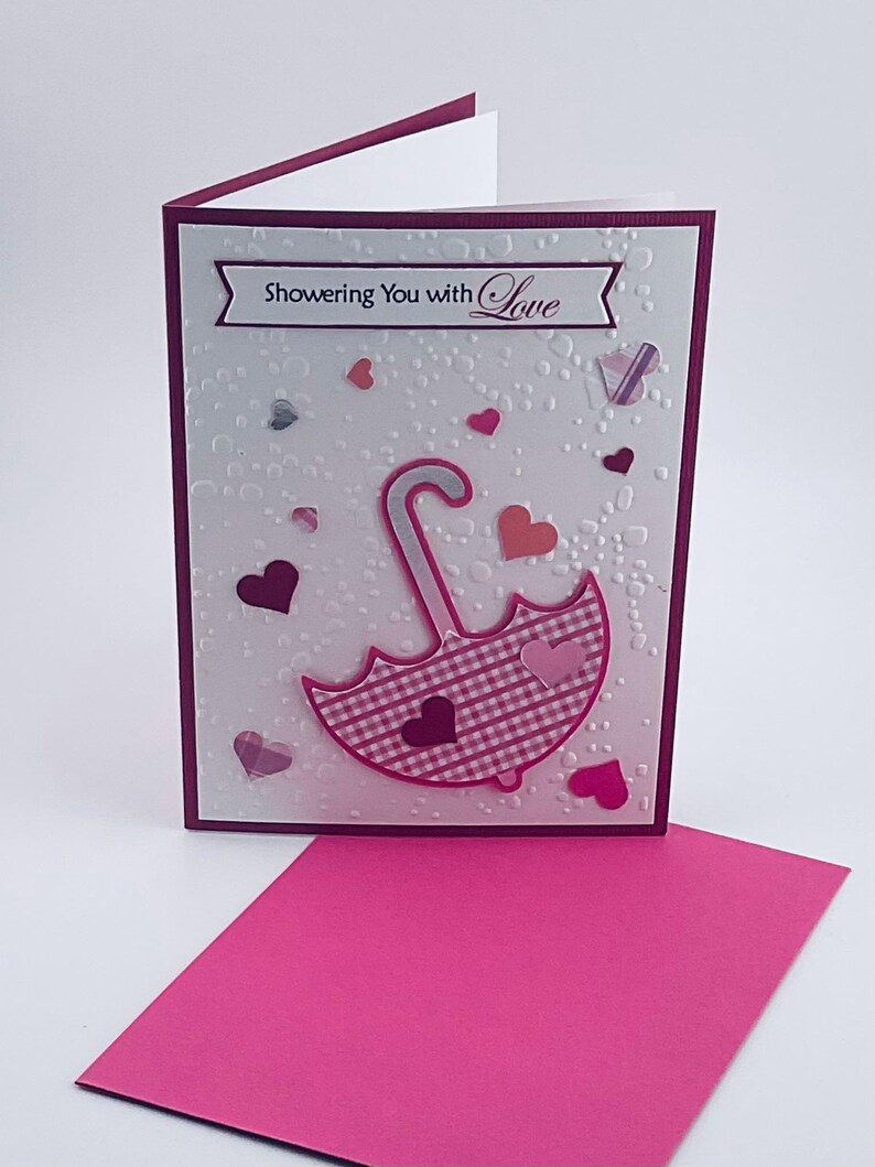 Showering You With Love Valentine Card - Etsy