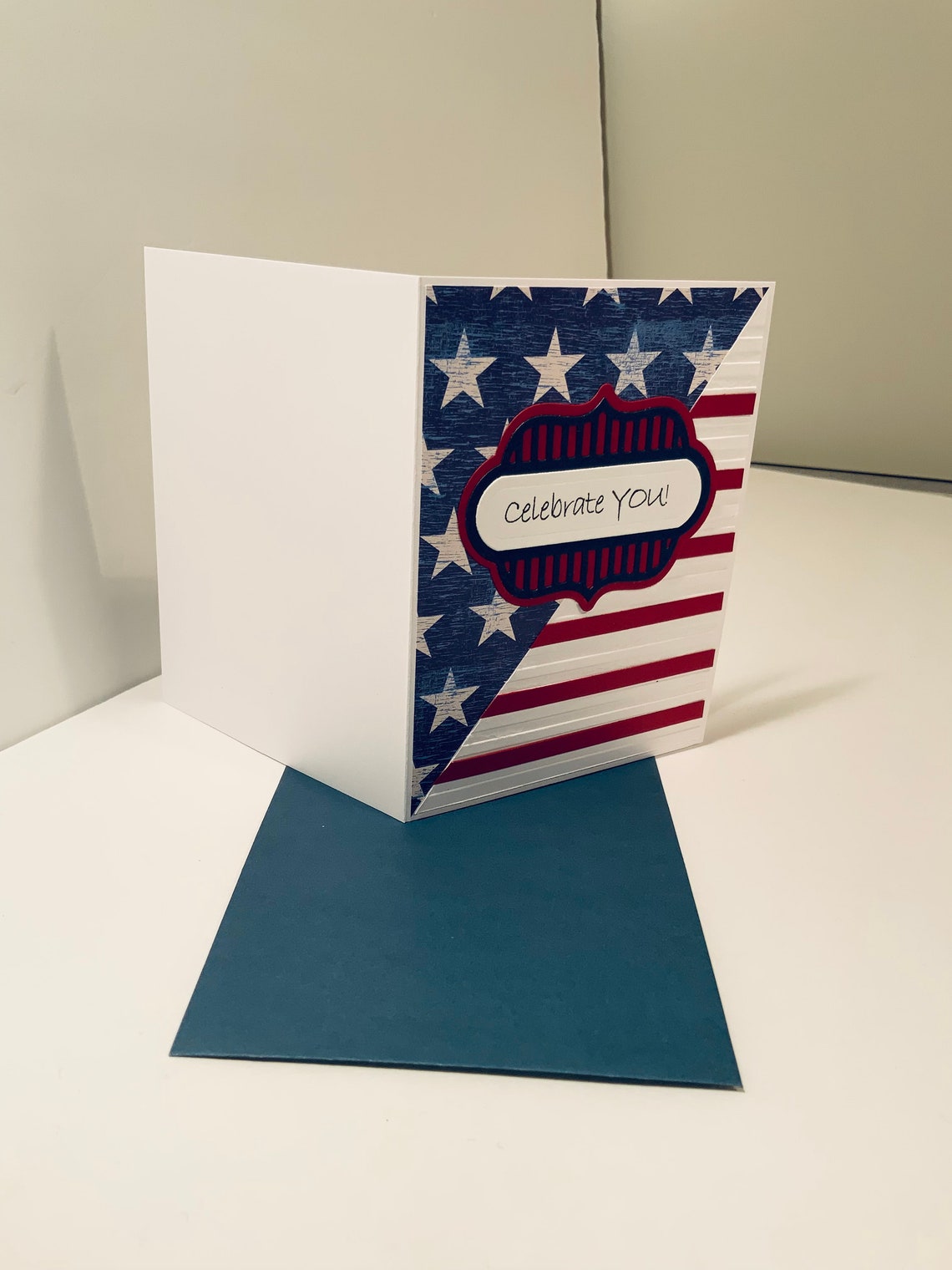 American Flag Theme Patriotic Birthday Card - Etsy