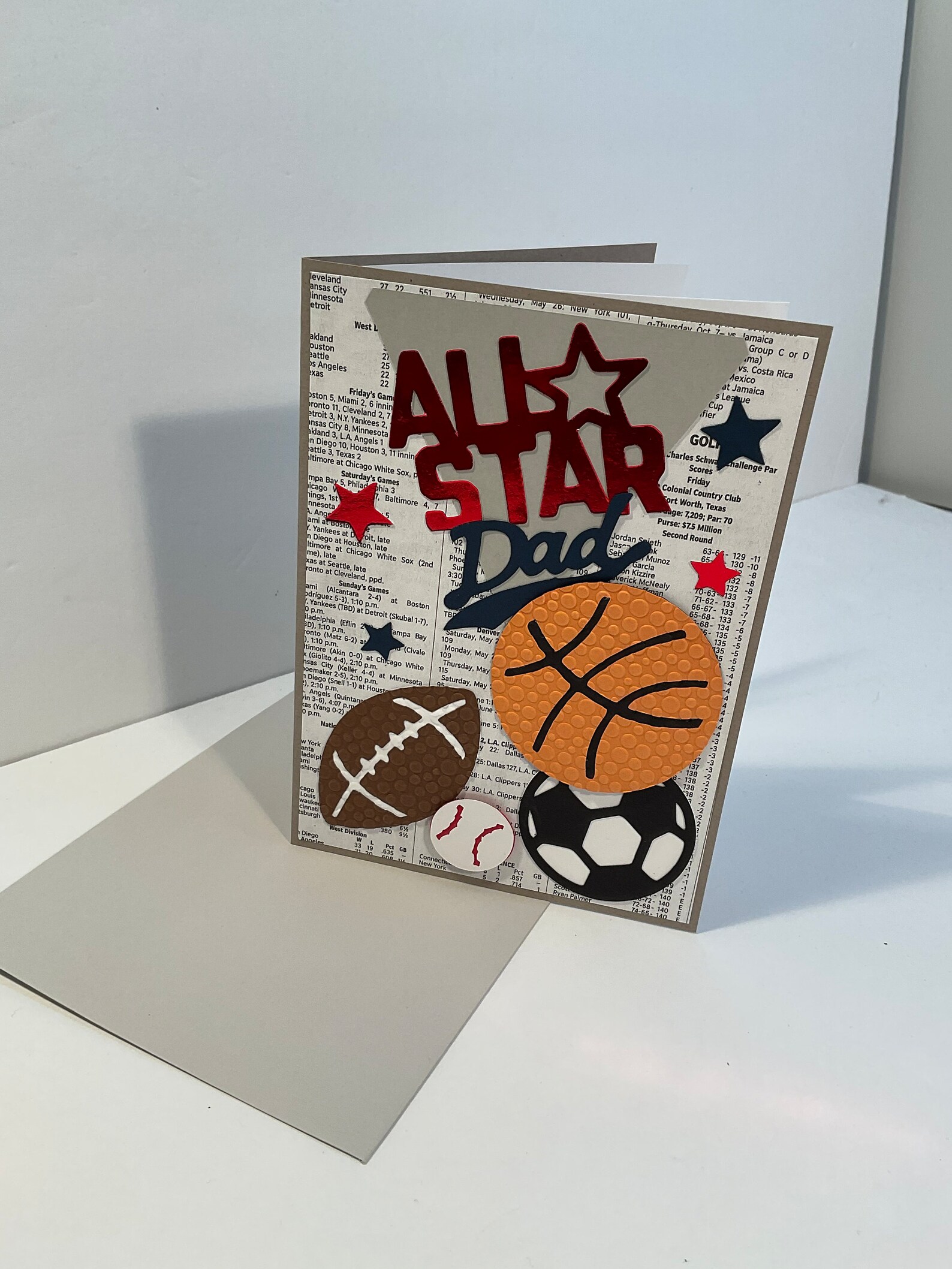 Sports Theme Fathers Day Card - Etsy