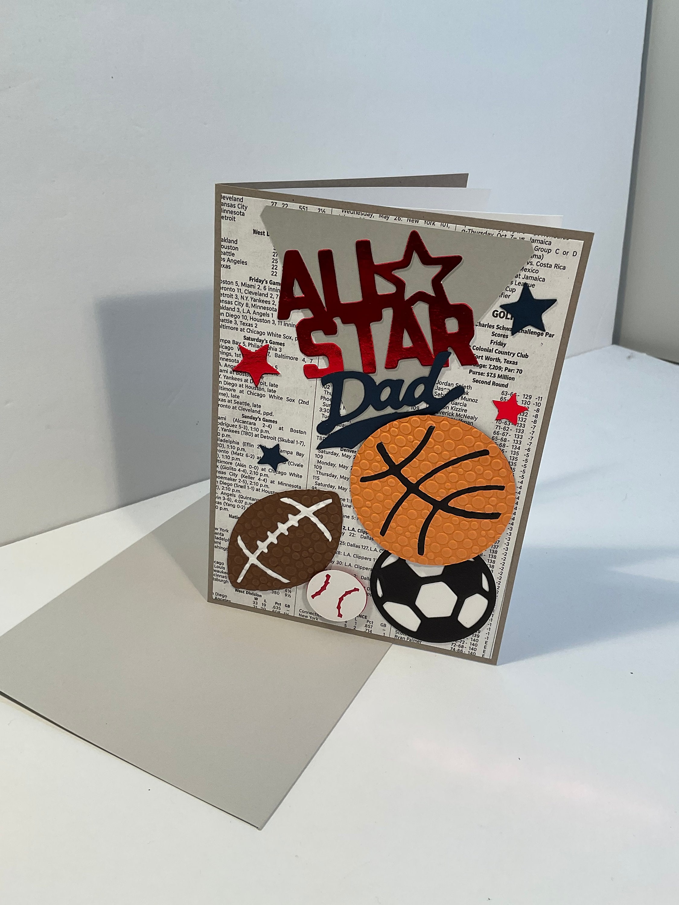 Sports Theme Fathers Day Card - Etsy