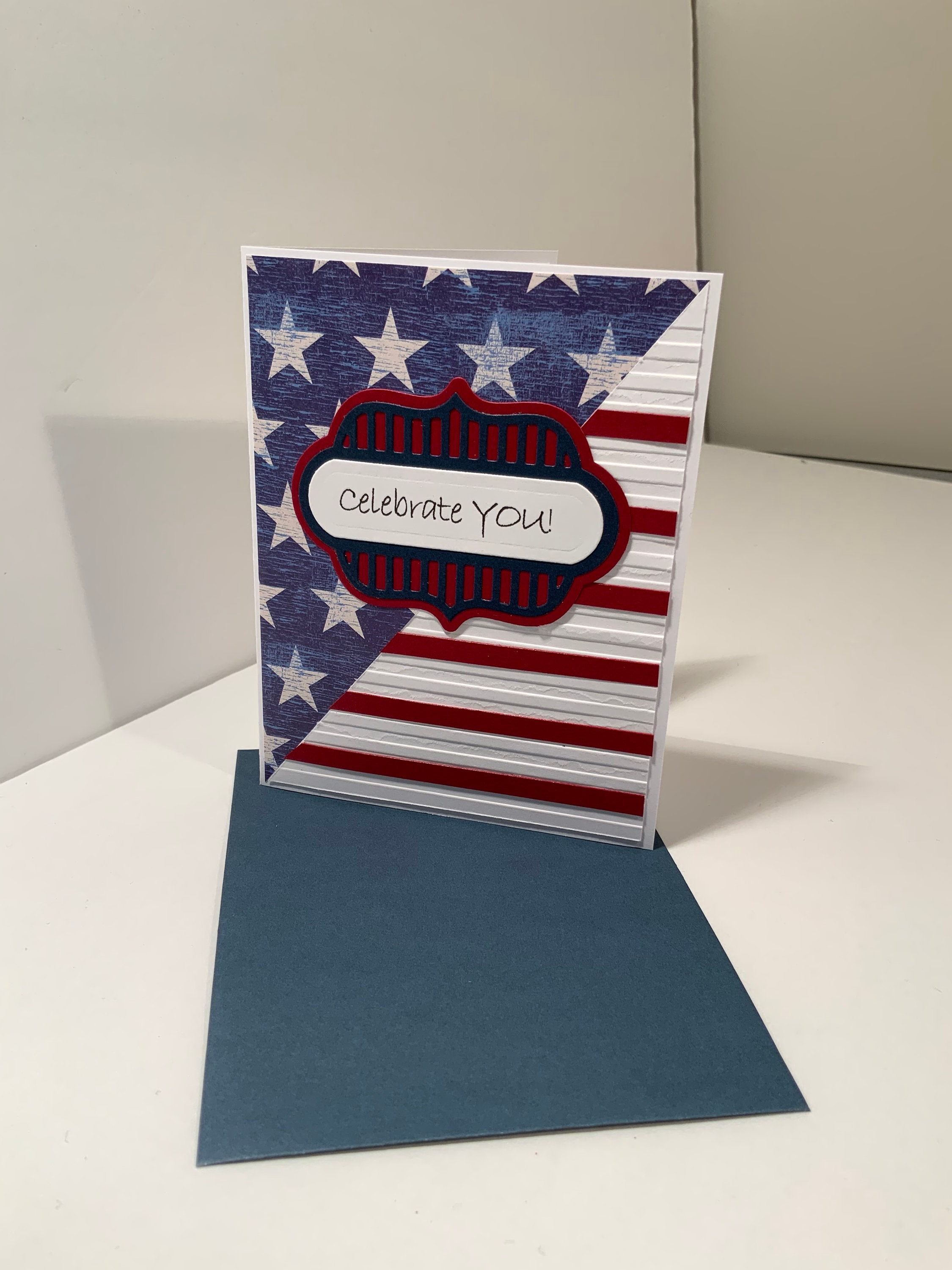 American Flag Theme Patriotic Birthday Card - Etsy