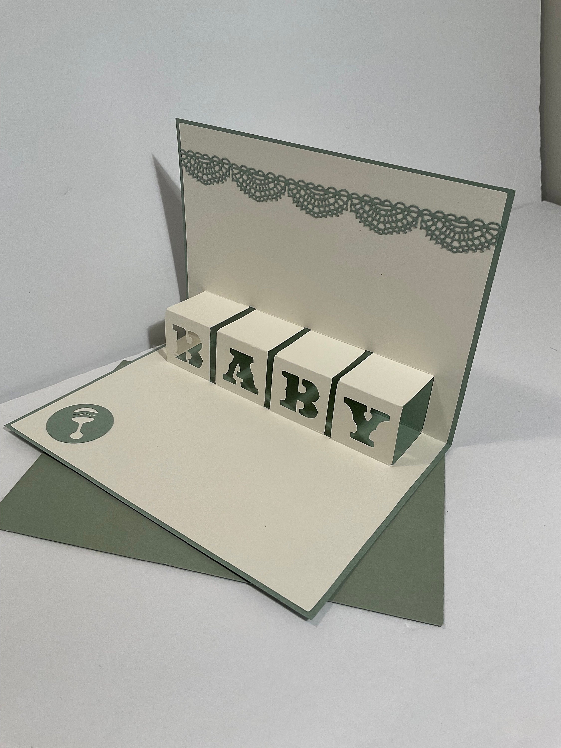 Pop-up Gender Neutral New Baby Card - Etsy