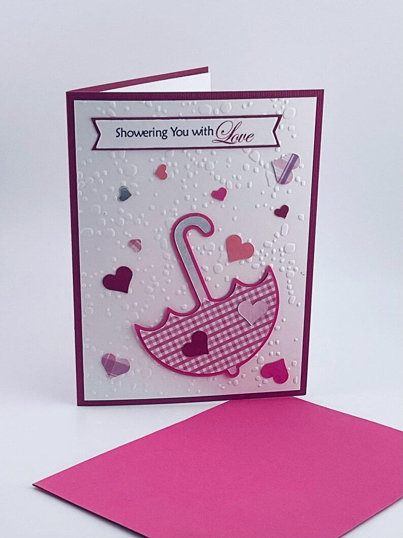 Showering You With Love Valentine Card - Etsy