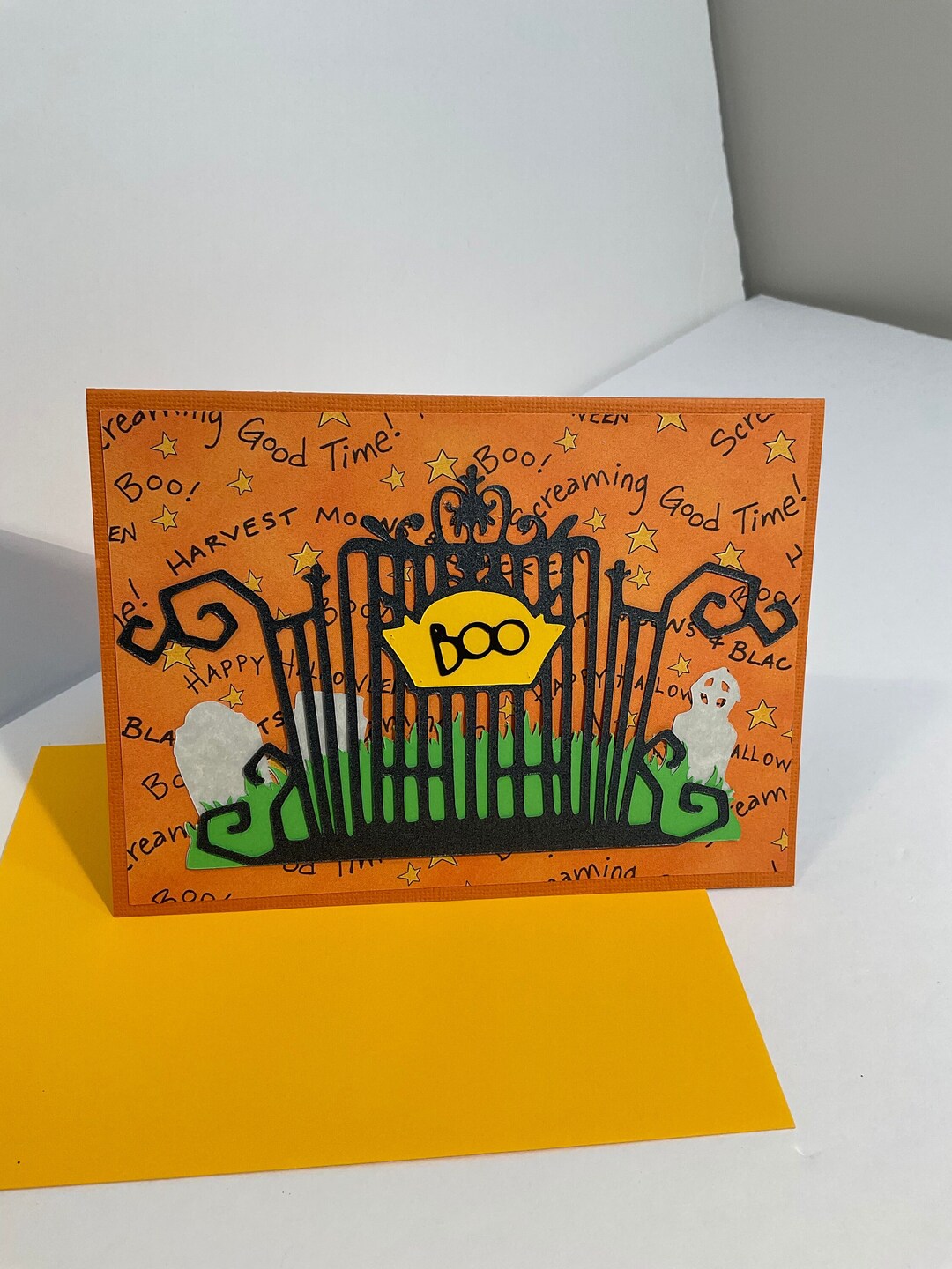 Pop-up Haunted House Halloween Card - Etsy