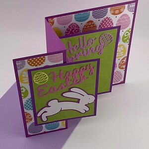 Double Panel Z-fold Easter Spring Card - Etsy