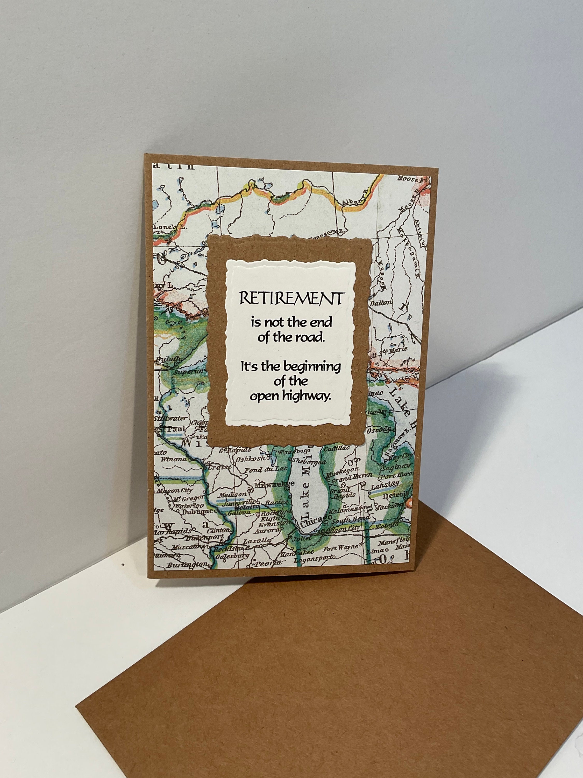 Retirement Journey Congratulations Card (U.S. Roadmap) - Etsy