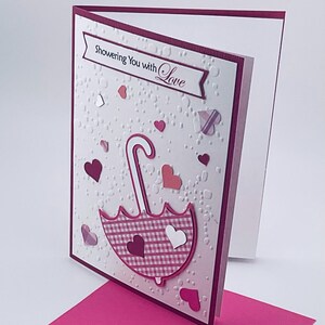 Showering You With Love Valentine Card - Etsy