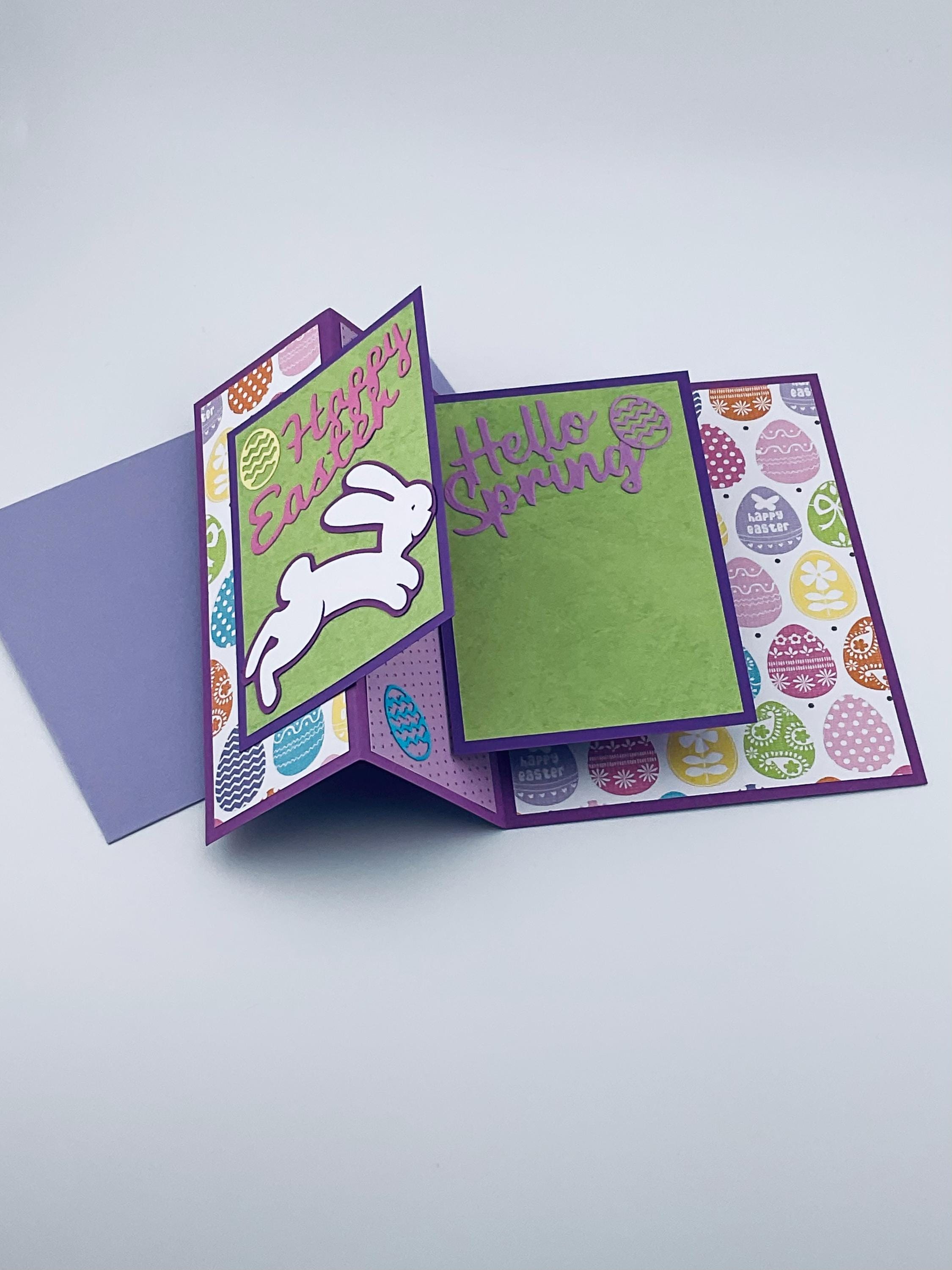 Double Panel Z-fold Easter Spring Card - Etsy