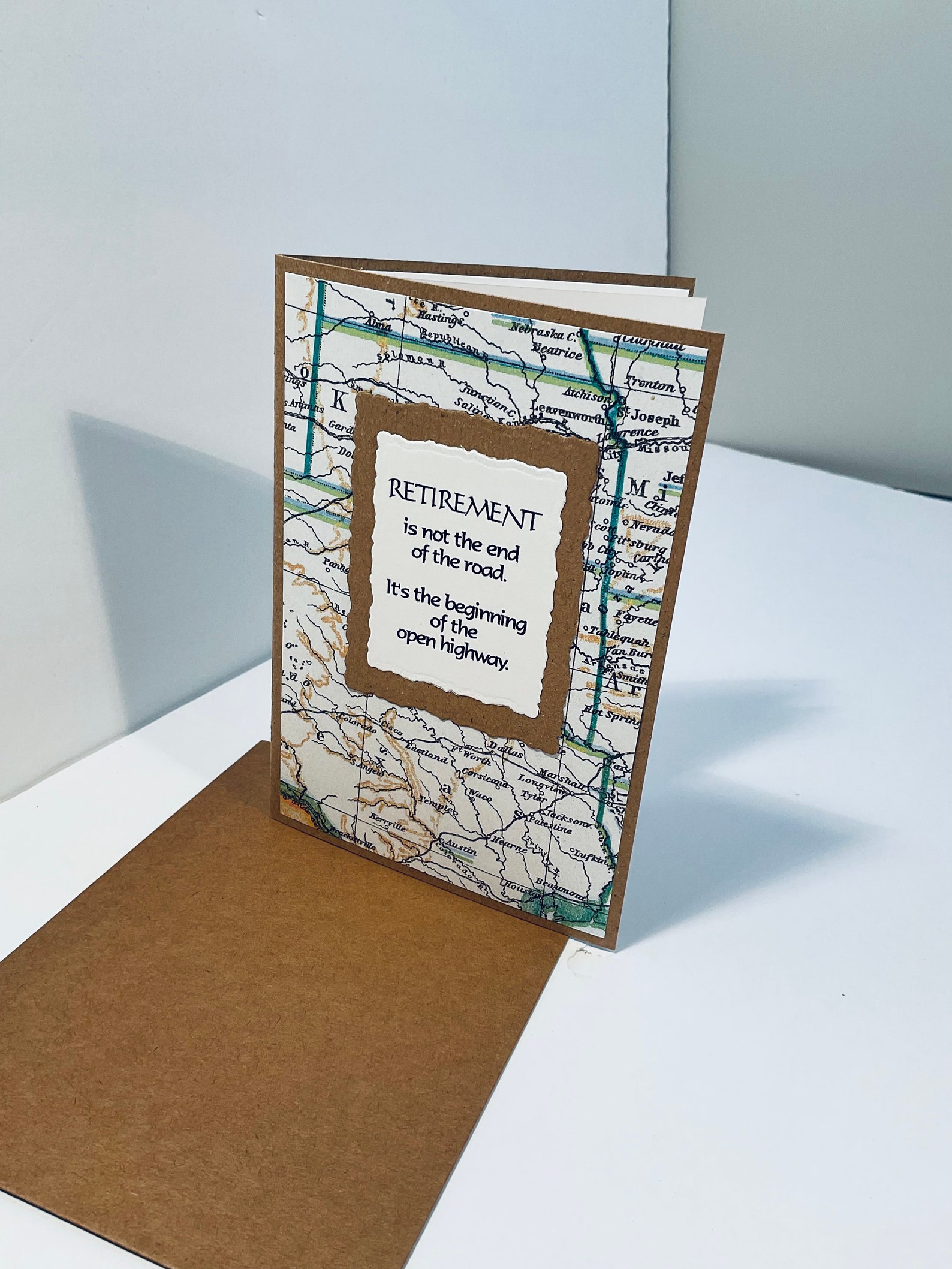 Retirement Journey Congratulations Card U.S. Roadmap - Etsy