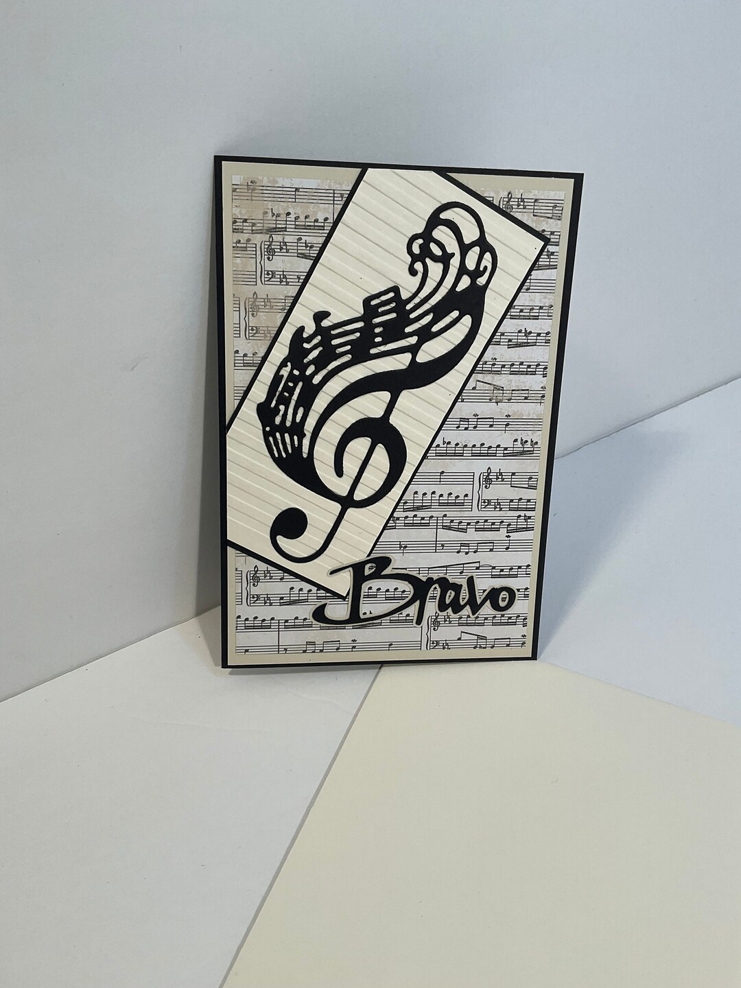 Vintage Look Sheet Music Birthday Card - Etsy