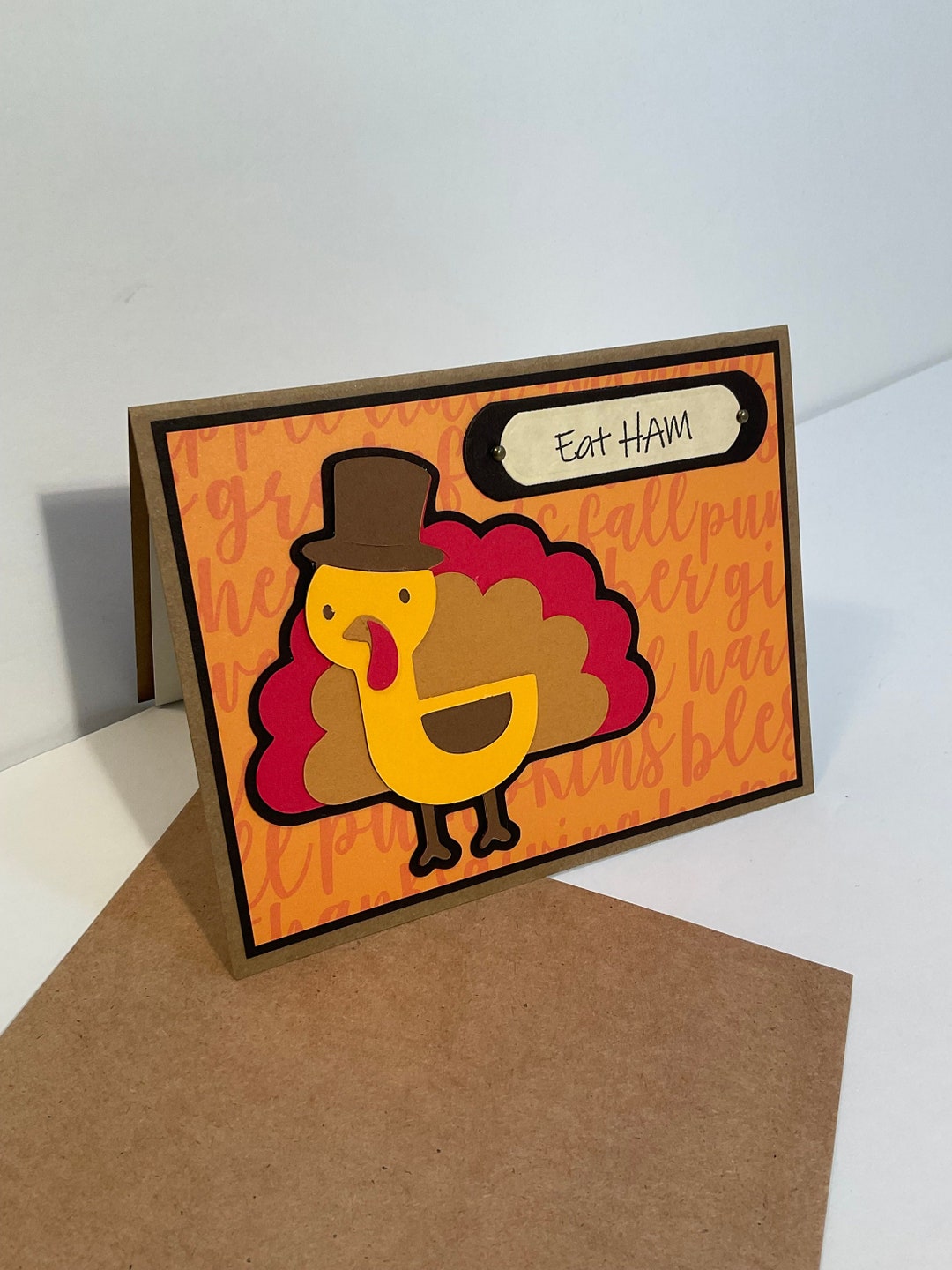 Whimsical Thanksgiving Turkey Card - Etsy
