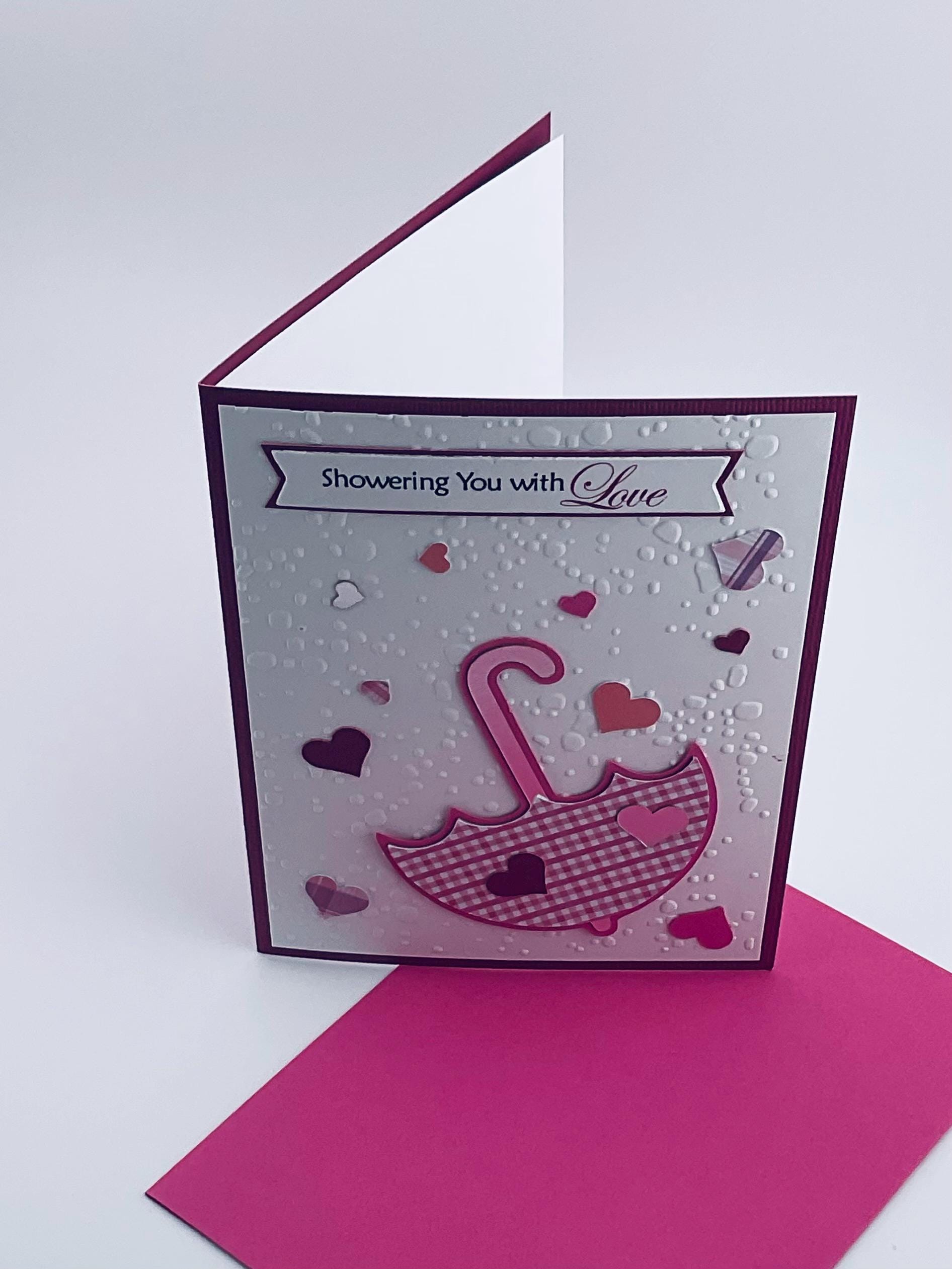 Showering You With Love Valentine Card - Etsy