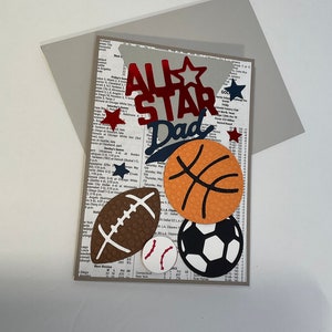 Sports Theme Father’s Day Card - Etsy