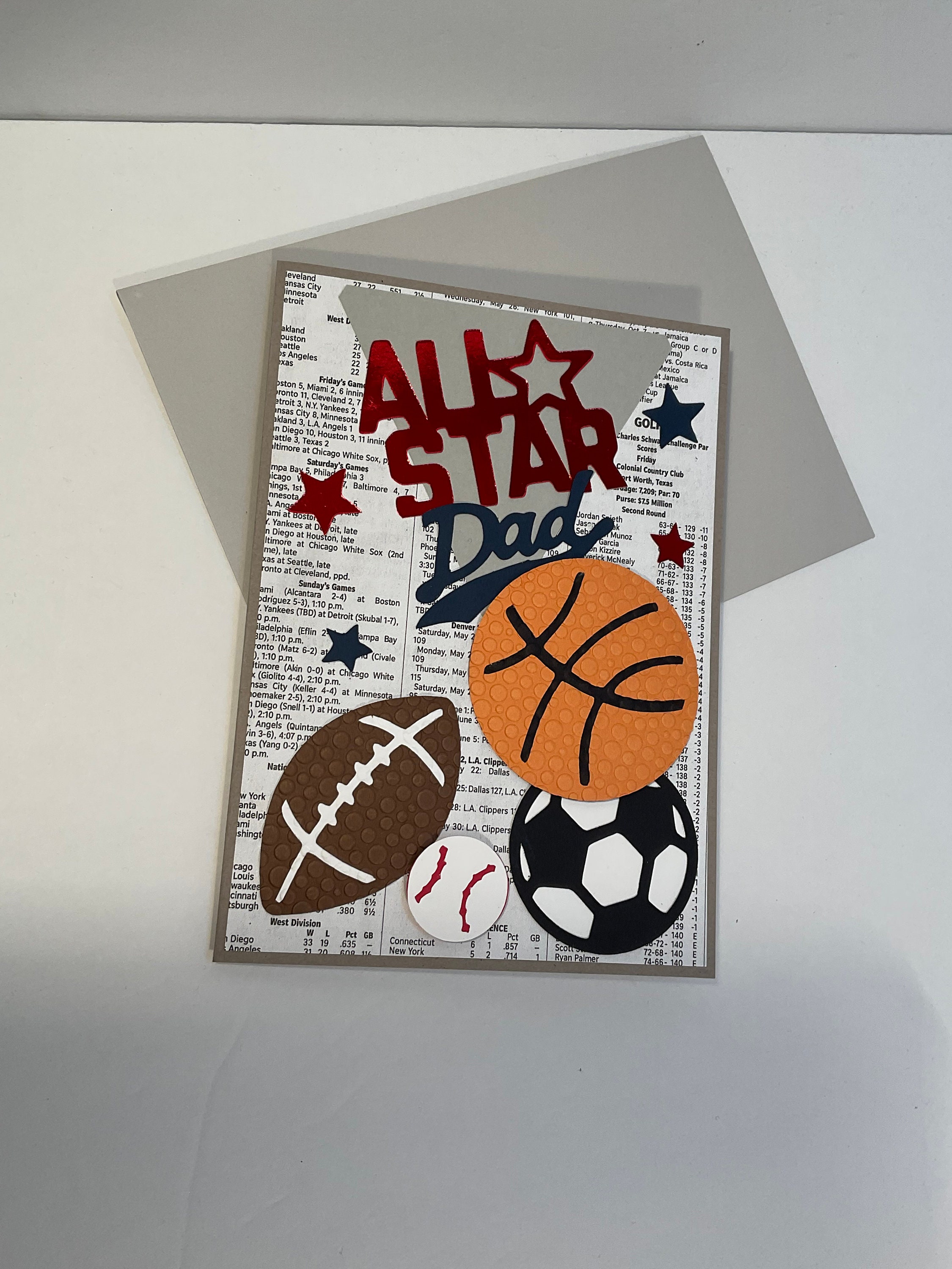 Sports Theme Fathers Day Card - Etsy