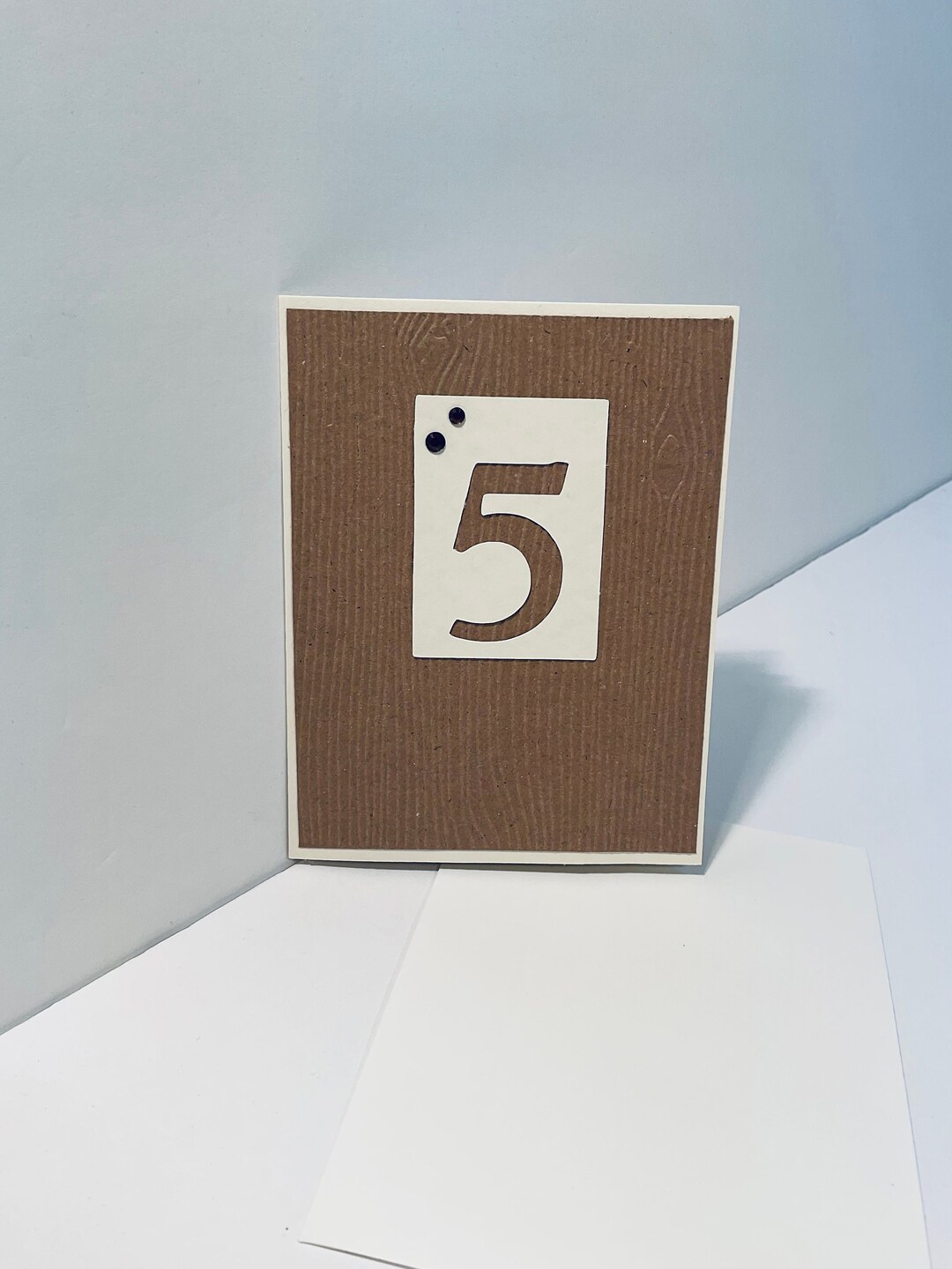 5th (traditional Symbol Wood) Woodgrain Embossed Anniversary Card - Etsy