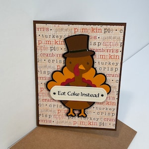 Whimsical Thanksgiving Turkey Birthday Card - Etsy